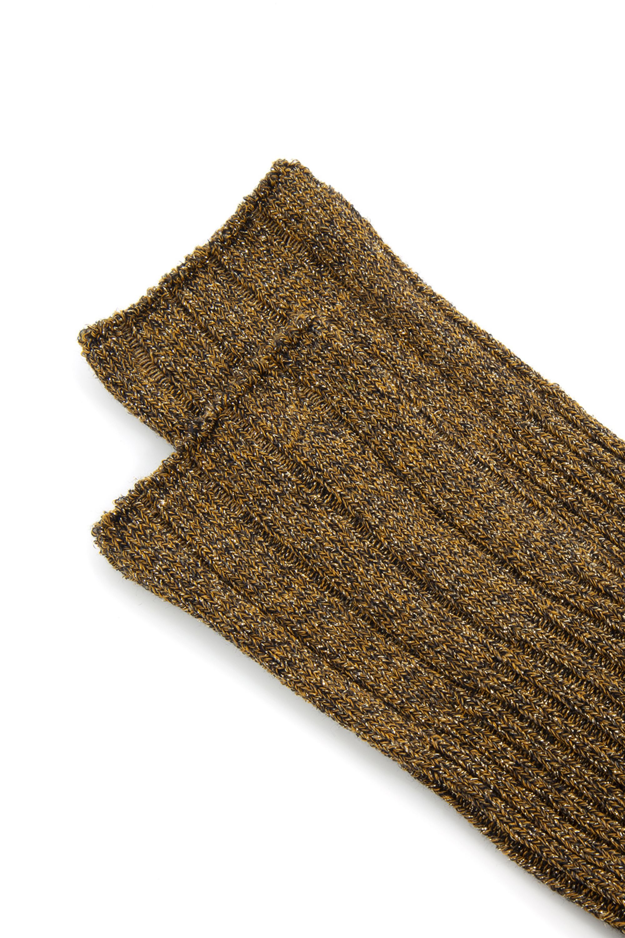 Barcellona long Socks in lurex - Long lurex socks with differentiated rib